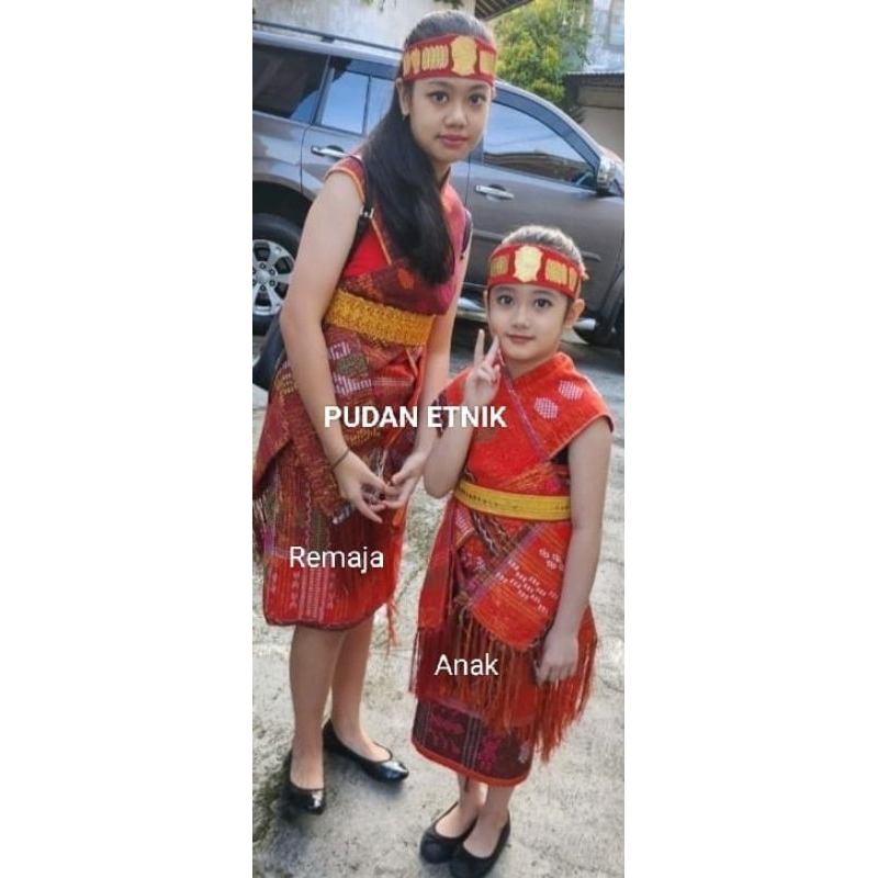 Jual Pakaian Adat Ulos Batak Sadum Kostum Anak perempuan Dan Remaja | Shopee Indonesia