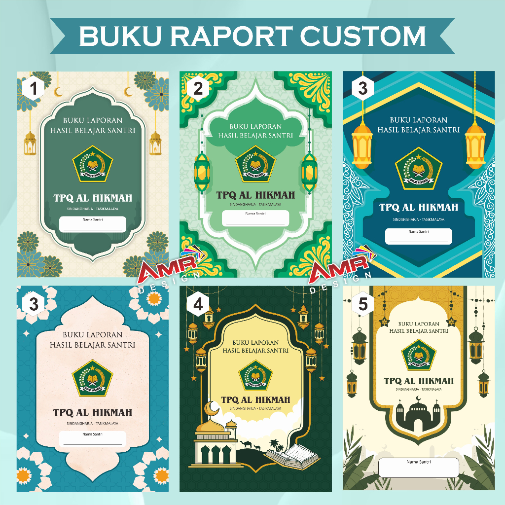 Jual Buku Raport Custom/Raport TK, TPA, MDA, Paud, Bimbel, dan lembaga ...