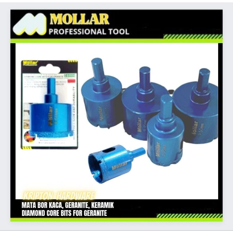 Jual mollar diamond core / mata bor kaca / keramik / granite 30-50mm ...