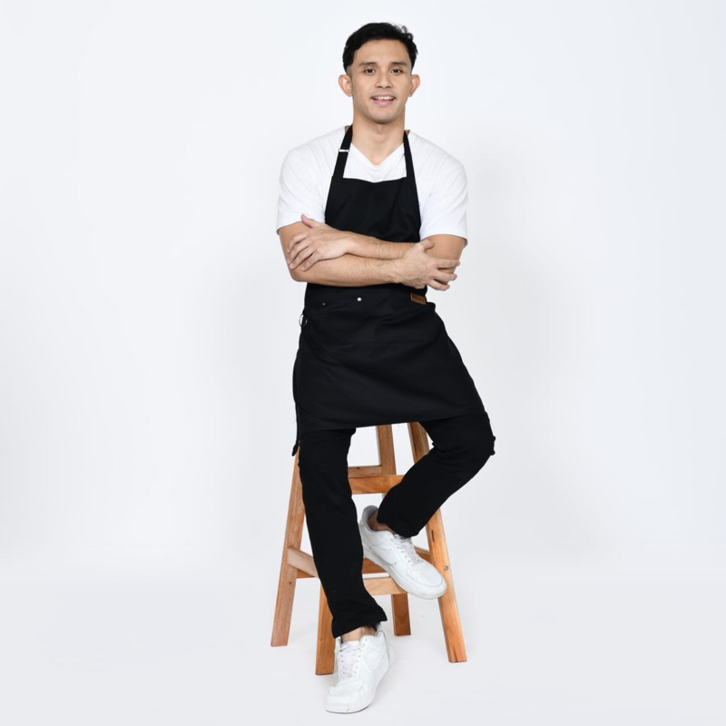 Jual celemek apron barista koki dapur premium | Shopee Indonesia