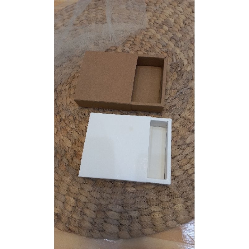 Jual SLIDING BOX UK. 10x10x4cm READY 2 WARNA COKLAT/PUTIH (Min order ...