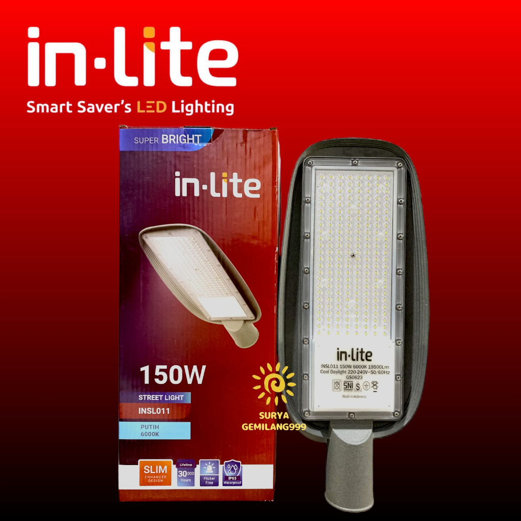 Jual INLITE - LAMPU JALAN PJU LED 150W 150 WATT INLITE INSL011 STREET ...