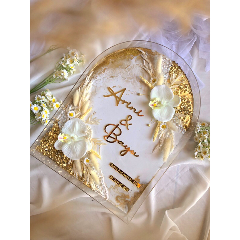 Jual Mahar Pernikahan Resin Mahar Resin Frame Mahar Simbolis Mahar ...