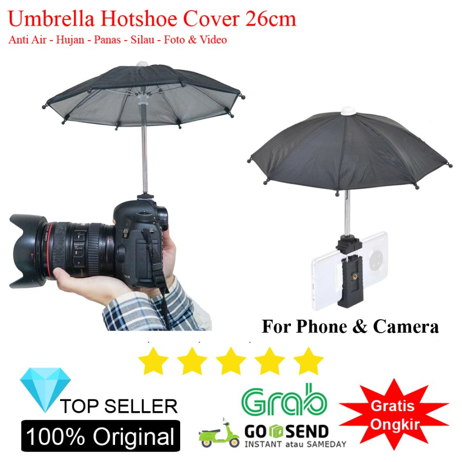 Jual Hotshoe Umbrella Cover 26cm - HSU26 - Payung Kamera DSLR ...