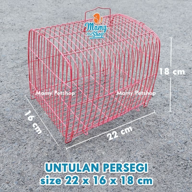 Jual UNTULAN PERSEGI KANDANG SANGKAR BURUNG HAMSTER HEWAN KECIL ...