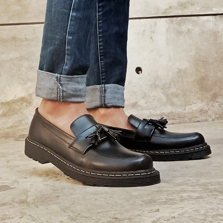 Jual Zicoshoe Sepatu Pria Wanita Docmart Low Boots Loafers Tali Unisex ...
