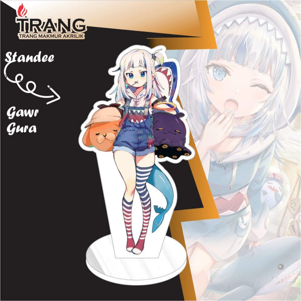 Jual Standee Figure Akrilik Gawr Gura Hololive / Standing Action figure ...
