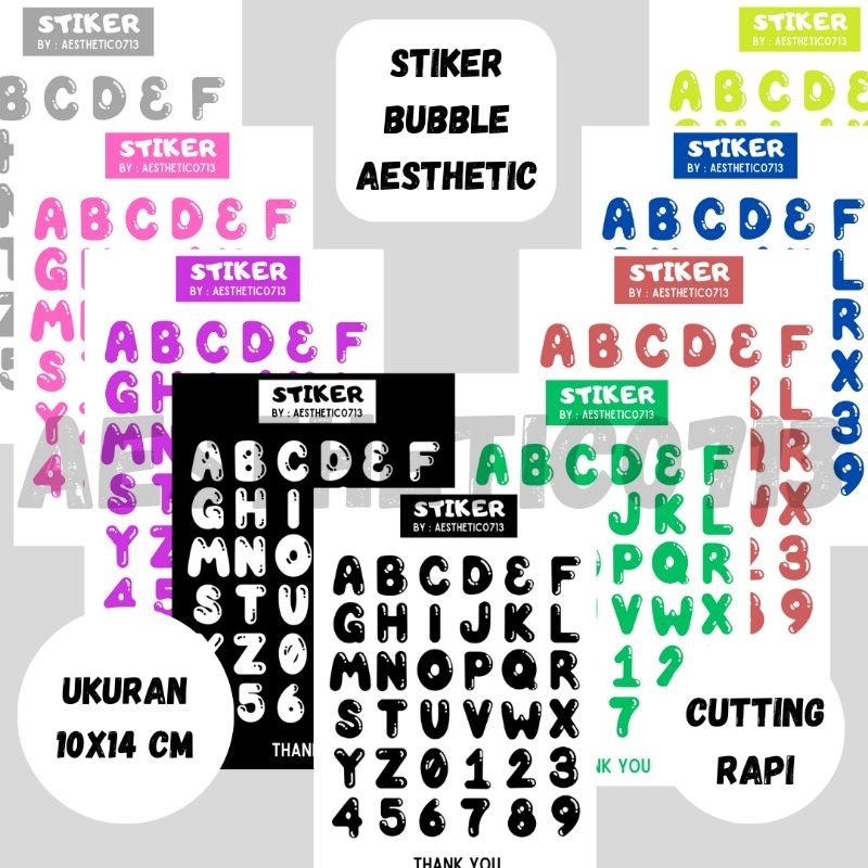Jual STIKER AESTHETIC CUBBY STIKER JURNAL | Shopee Indonesia