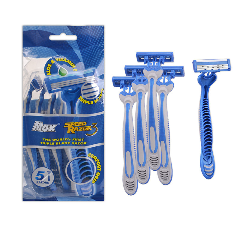 Jual Max Pisau Cukur Manual Sekali Pakai Pisau Cukur 3 Lapis Pria ...