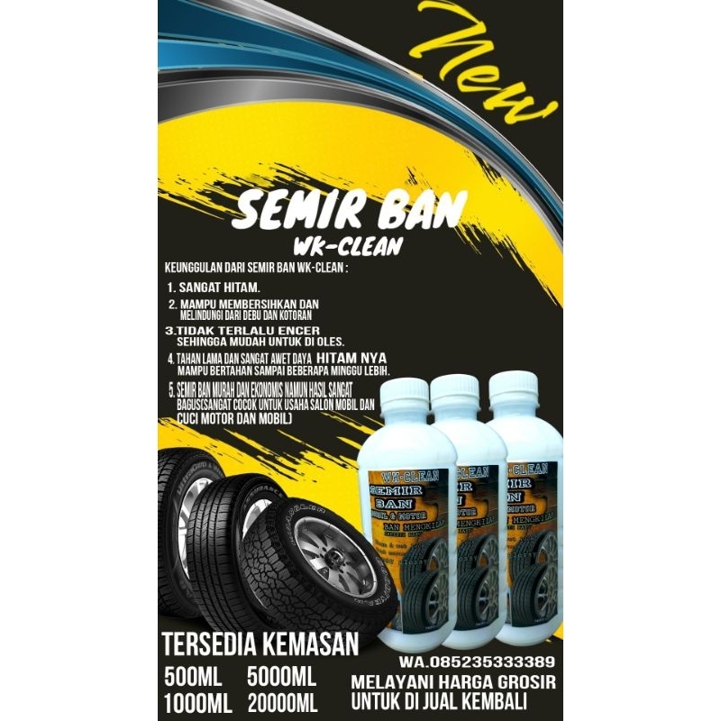 Jual semir ban motor dan mobil wk-clean kemasan 500ml | Shopee Indonesia