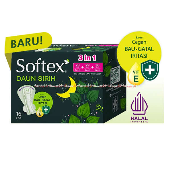 Jual Softex Daun Sirih 16pads Natural Hygiene 3In1Pembalut Wanita Wing ...