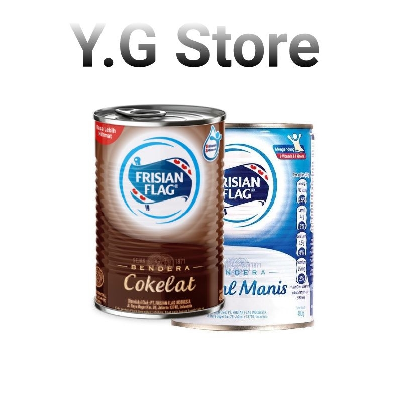 Jual Frisian Flag kaleng bendera cokekat 490g (yg panjang) | Shopee Indonesia