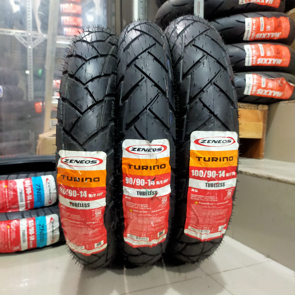Jual Ban Motor ZENEOS TURINO Dual Purpose Ring 14 Tubeless 80/90-14 90/ ...