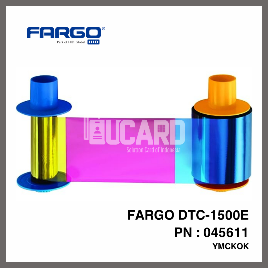 Jual RIBBON COLOR YMCKOK FARGO DTC1500 TINTA RIBBON DTC-1500 ( PN ...