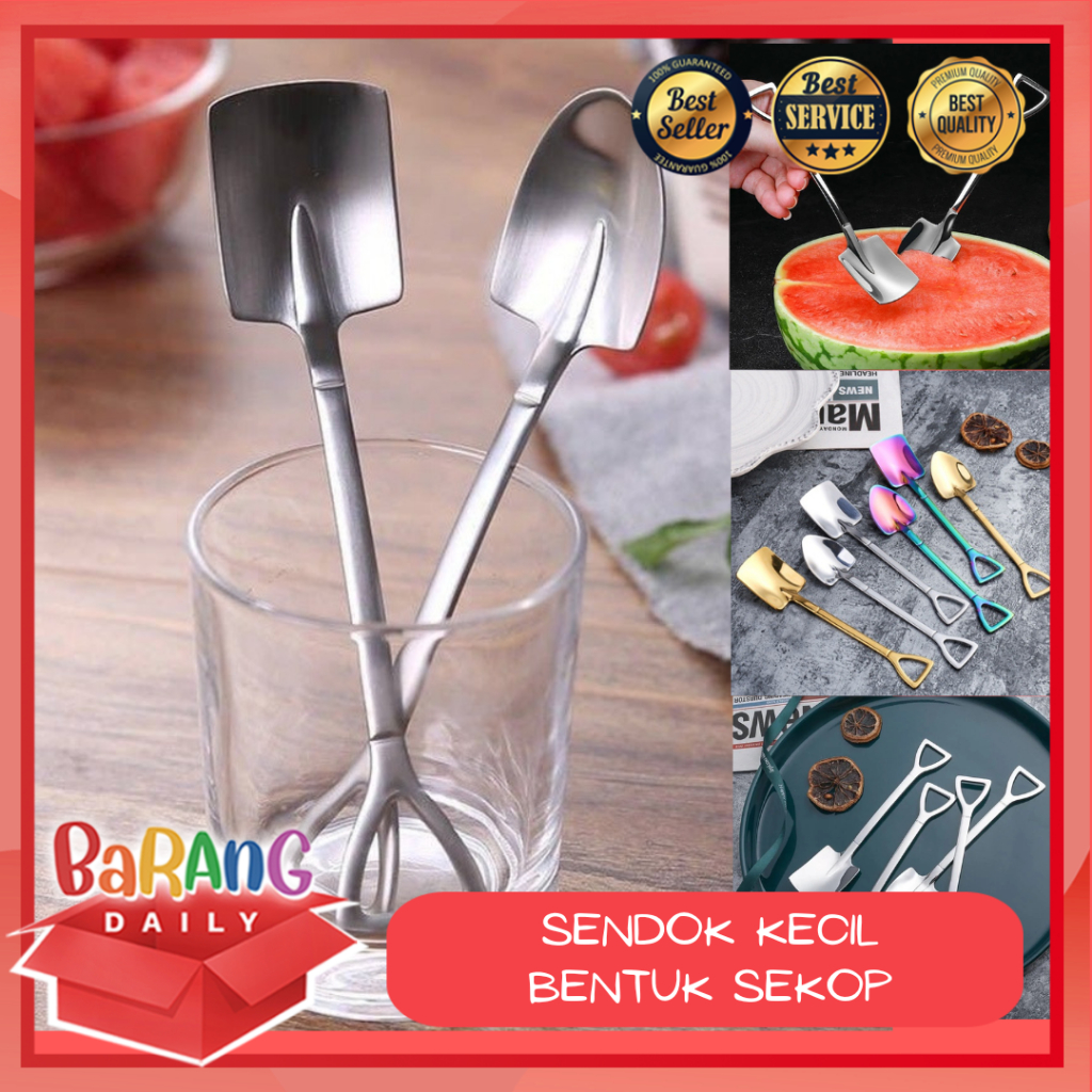 Jual Sendok Mini Bentuk Sekop untuk Es Krim Sendok Sovenir Sendok Teh ...