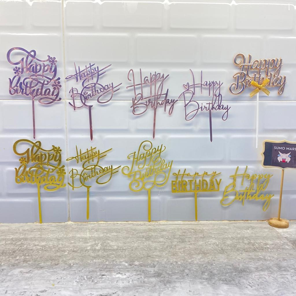 Jual TOPPER HAPPY BIRTHDAY / CAKE TOPPER ACRYLIC MERMAID KERANG ...
