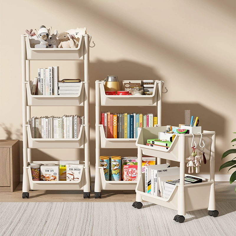 Jual Rak Buku Portable Serbaguna 4 Susun Rak penyimpanan Rak Susun ...