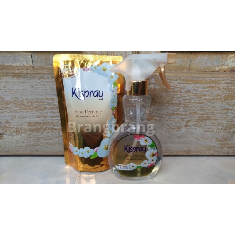 Jual kispray gold botol isi 318ml + refill 280ml | Shopee Indonesia