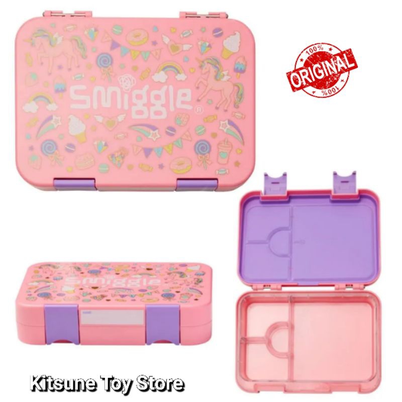 Jual Smiggle Fiesta Happy Medium Bento Box Original - Kotak Bekal Makan ...