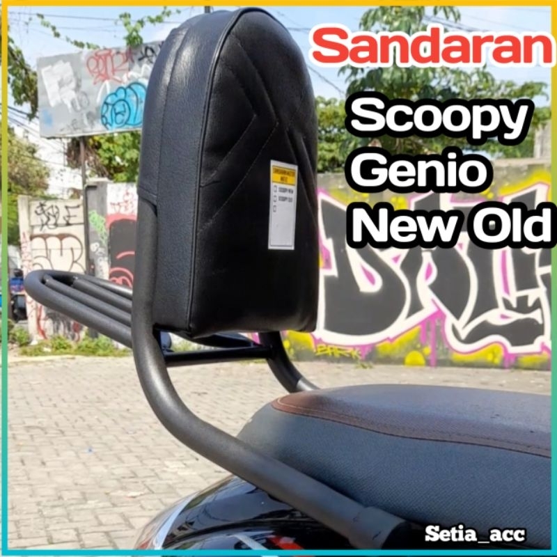 Jual Sandaran Motor Genio Scoopy Kararbu Fi New jok Boncengan Anak ...