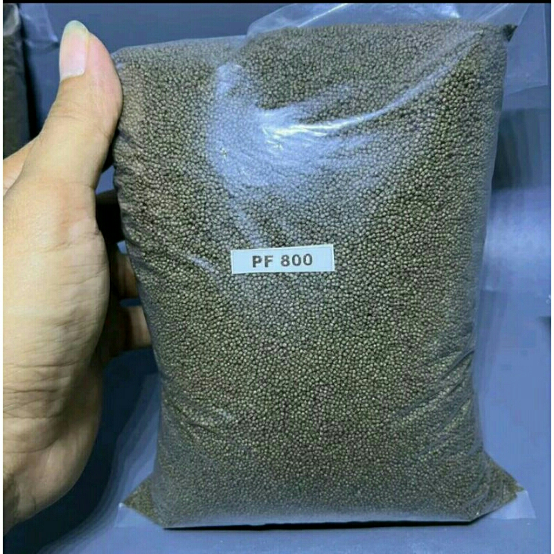 Jual pakan ikan / Pelet PF 500 PF 800 PF 1000 (kemasan 1/2kg) | Shopee ...