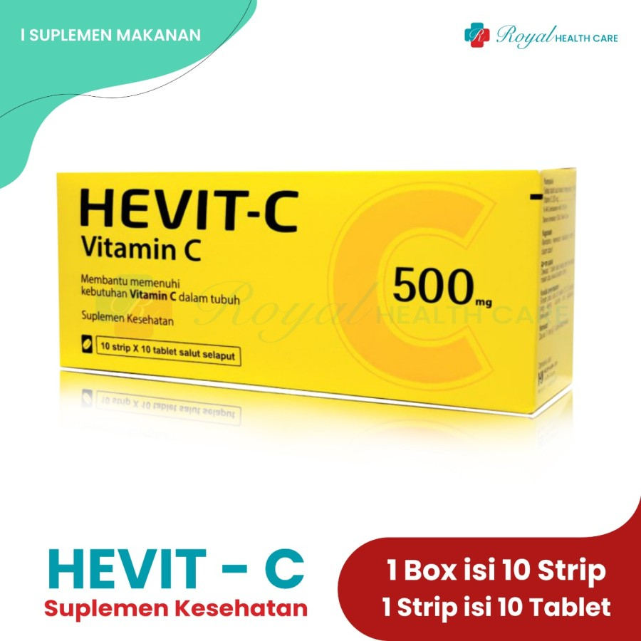 Jual HEVIT-C VIT C 500 MG BOX 100 Tablet Memenuhi KebutuhanVitC dalam ...