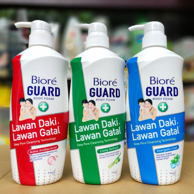 Jual BIORE GUARD BODY FOAM KEMASAN BOTOL PUMP 550ML | Shopee Indonesia