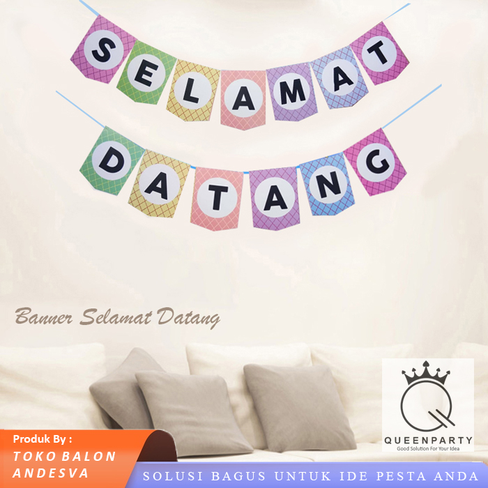Jual Banner selamat datang / Bunting Flag selamat datang / Banner ...