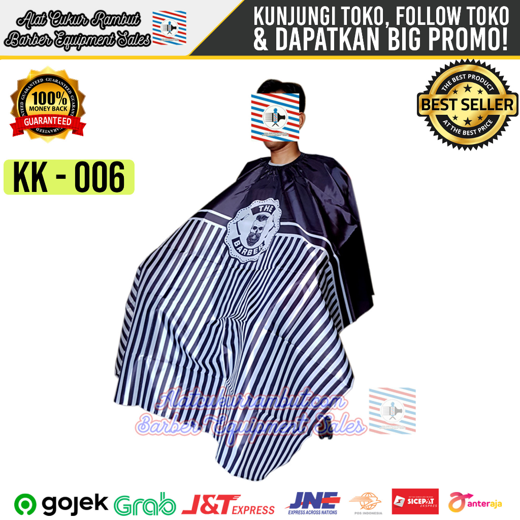Jual Kain Kep Cape Kain Potong Rambut Kain Cukur Rambut Kain Barber ...