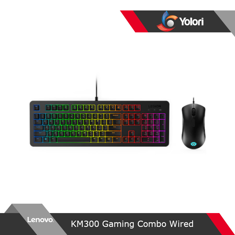 Jual Lenovo Legion KM300 RGB Gaming Combo Wired Keyboard + Mouse Original Garansi Resmi | Shopee ...