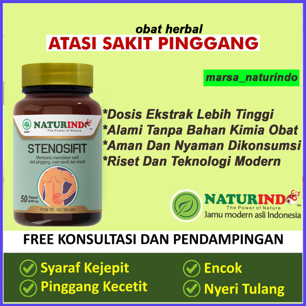 Jual Obat Herbal Sakit Pinggang Saraf Kejepit Nyeri Bokong Sampai Kaki ...