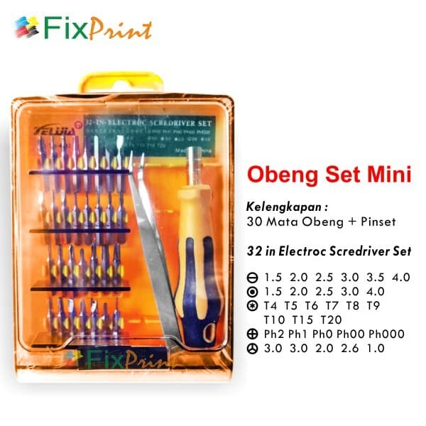 Jual Obeng Set Mini Multifungsi Lengkap Murah + Pinset | Shopee Indonesia