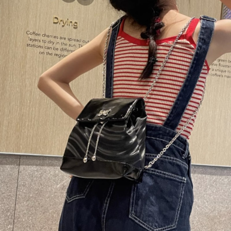 Jual Asli Rantai Manis Keren Gadis Ransel Wanita Baru High-End Silver ...