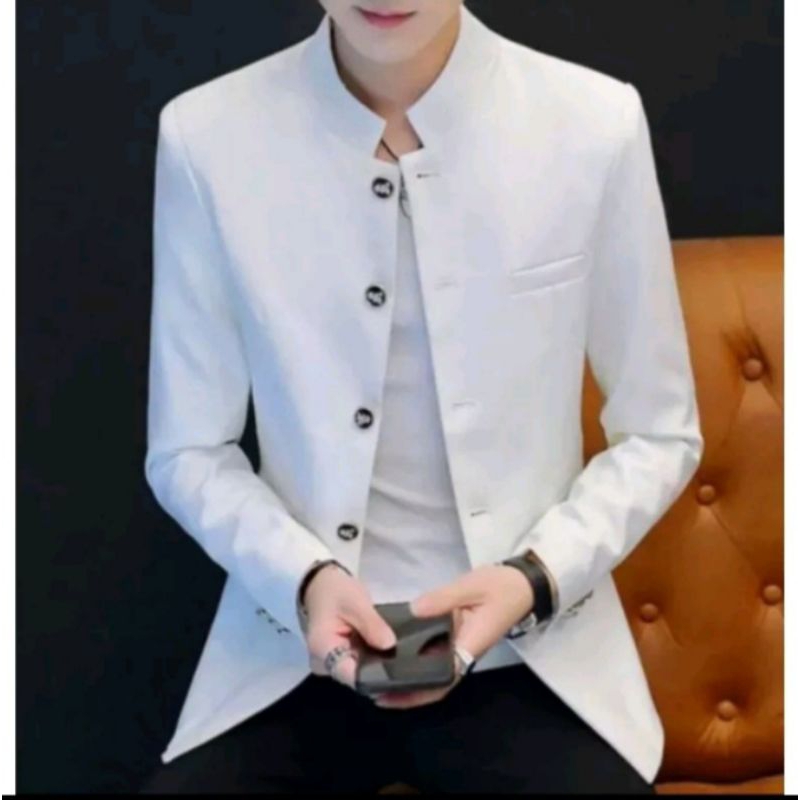 Jual JAS MANDARIN SLIMFIT/JASCO MANDARIN KANCING GARUDA | Shopee Indonesia