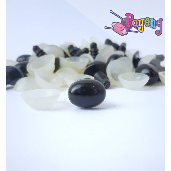 Jual Safety Doll Nose Oval 12mm | Hidung Boneka / Amigurumi | Poyeng ...