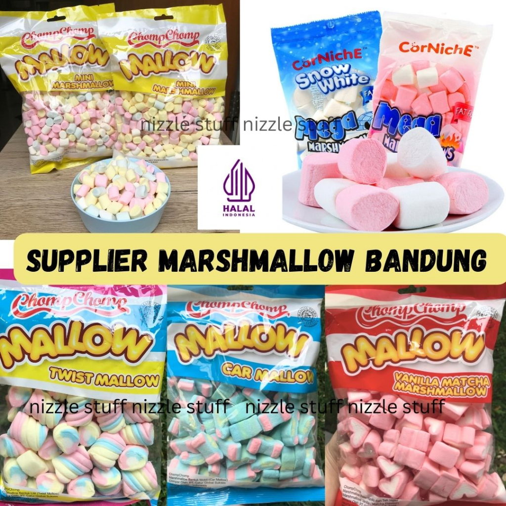 Jual Marshmallow 60 gr 70 gr 200 gr corniche chomp chomp / Marshmallow ...