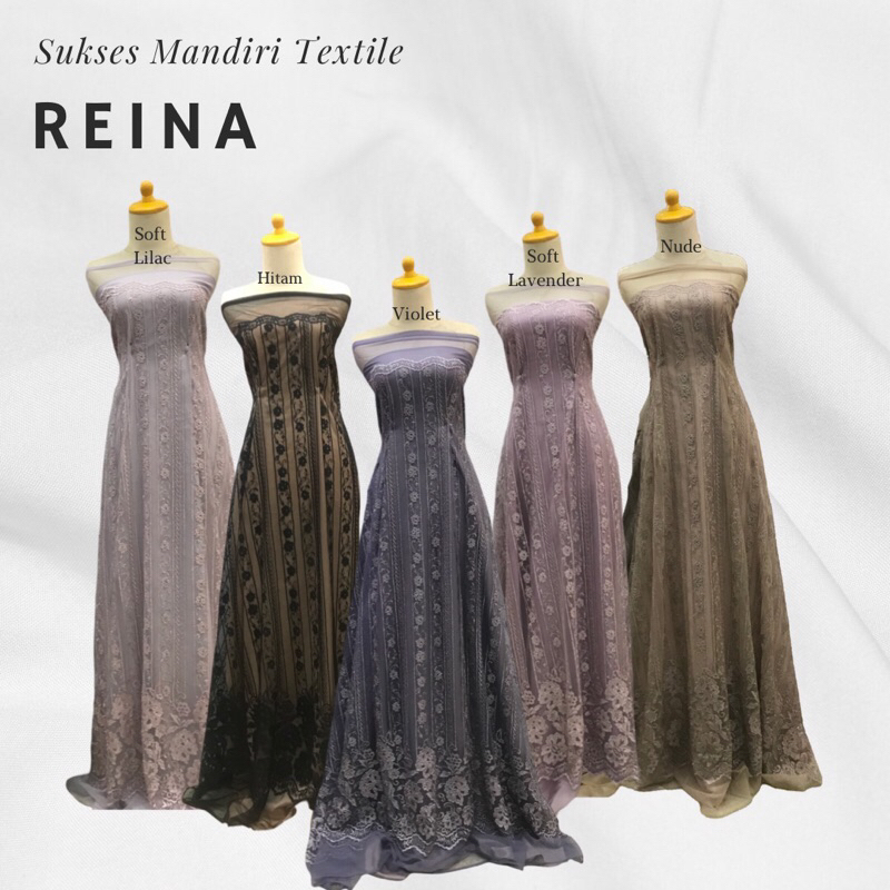 Jual [REINA] Brokat Lace Motif Lurus Kurus, Harga per 1/2 meter = 50 cm ...