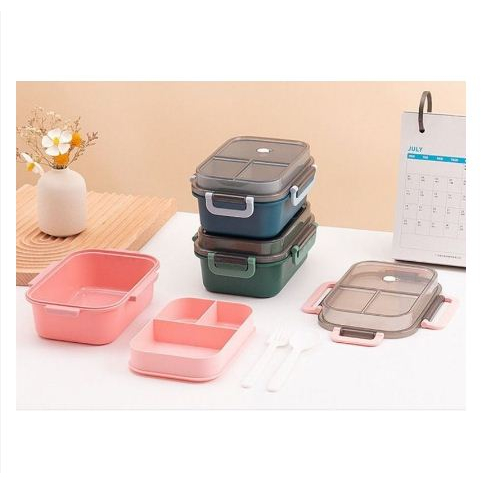 Jual SS Tempat Makan Set 2 Tingkat 3 Sekat Anti Tumpah / Lunch Box ...