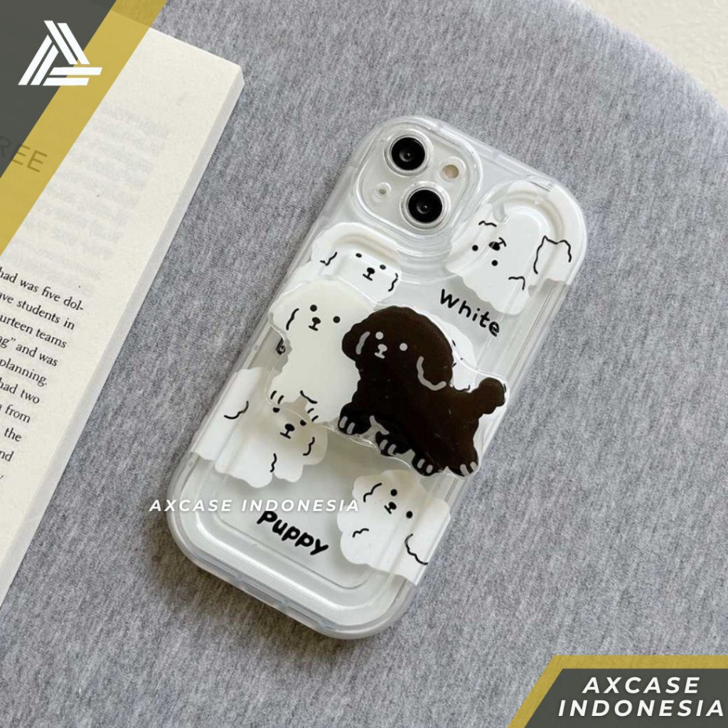 Jual Lovely Puppy Popsocket Case iPhone 7 8 PLUS X XS XR 11 12 13 PRO ...