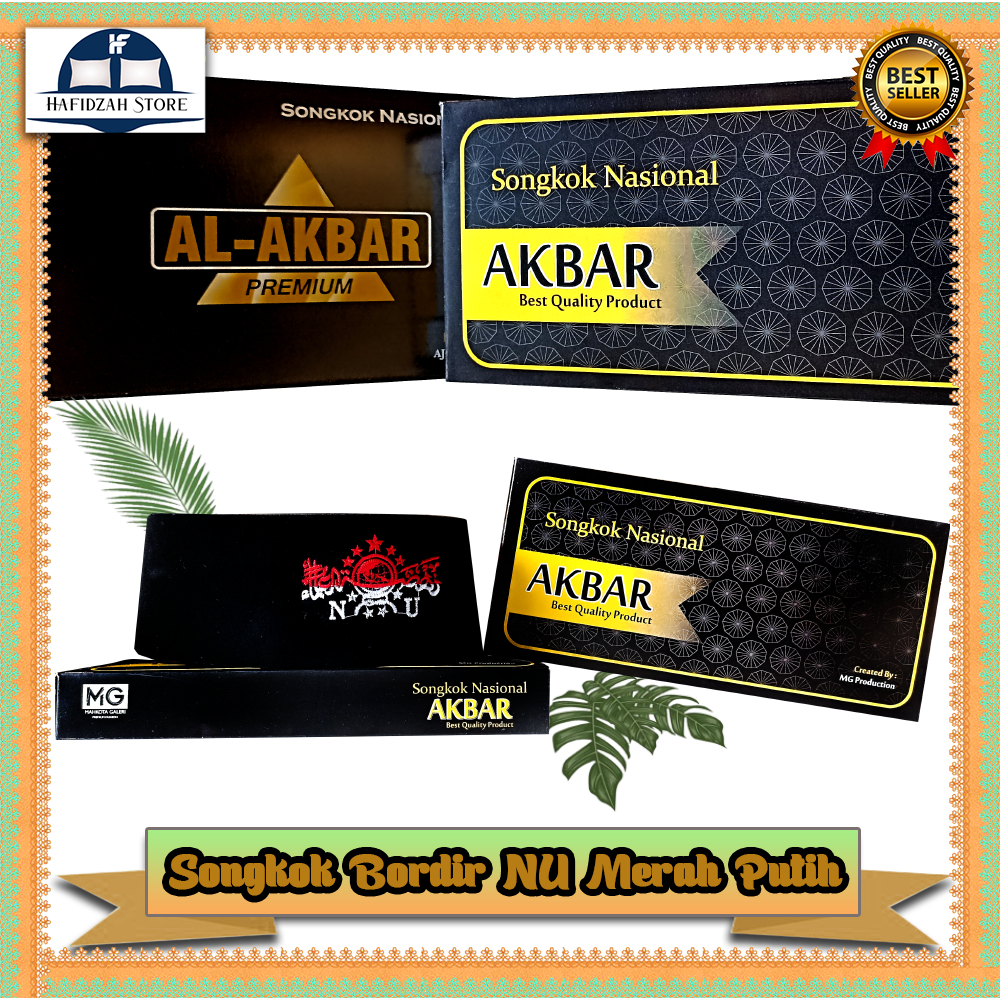 Jual Songkok Nasional / Songkok Hitam Peci Merah Putih NU / peci ...