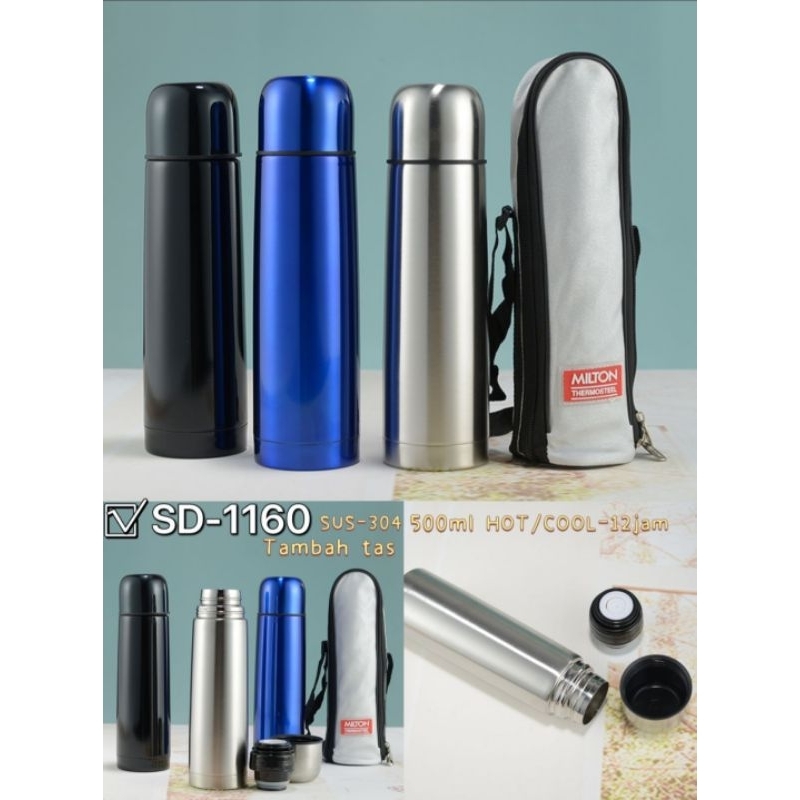 Jual JR TR01 TERMOS SILVER 500ML STAINLESS STEEL MILTON THERMOSTEEL ...