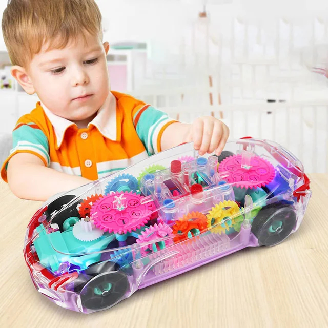 Jual Mainan Mobil Sport AnakTransparan LED Concept Racing Car Gear ...