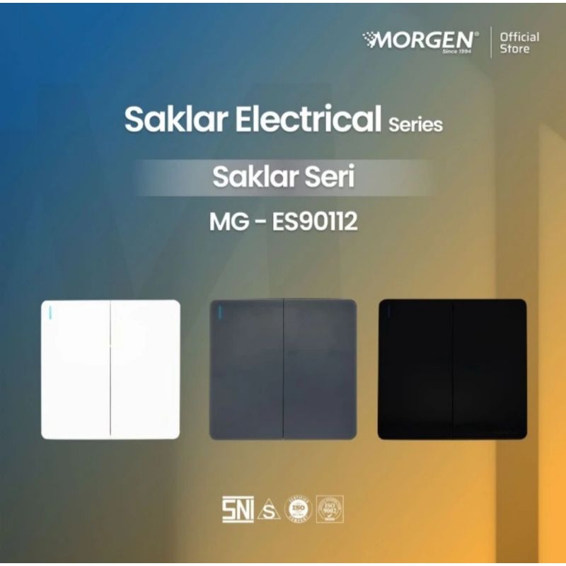 Jual MORGEN Tipe MGES-901 Saklar Electrical Series [ Saklar Engkel / Seri Dobel Ganda / Tripel ...