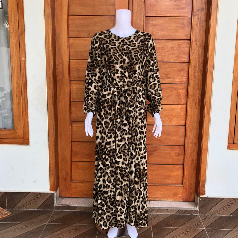 Jual Gamis Motif Macan Leopard Bahan Rayon Armor | Shopee Indonesia