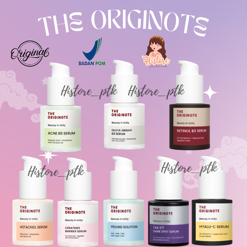 Jual The Originote Face Serum / Originote Bright Serum / Originote Acne Serum / Originote ...