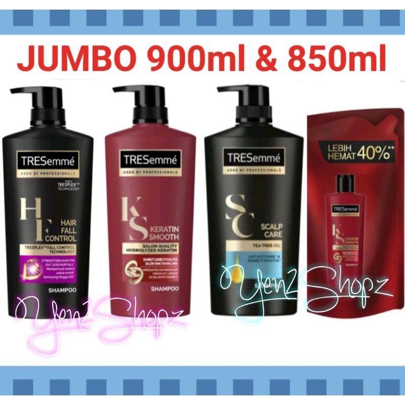 Jual 900ML TRESEMME KERATIN SMOOTH SCALP CARE SHAMPOO PUMP ANTI RONTOK ...