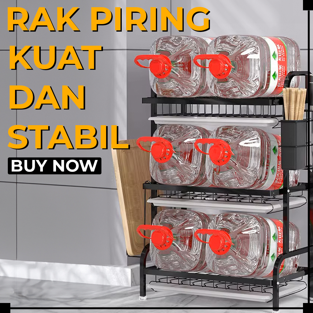 Jual Rak Piring 2 & 3 Susun Dish Rack Rak Piring Stainless Rak Cuci ...