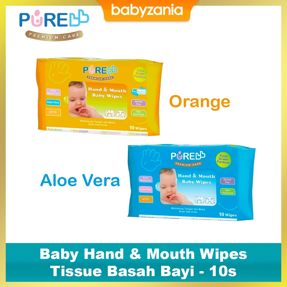 Jual Pure BB Baby Hand & Mouth Wipes Tissue Basah Bayi | Shopee Indonesia