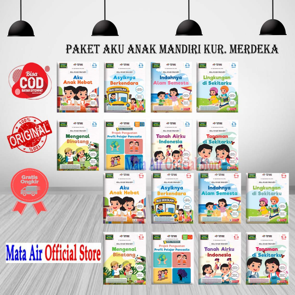 Jual PAKET AKU ANAK MANDIRI USIA 4-5 & 5-6 TAHUN KURIKULUM MERDEKA - ERLANGGA FOR KIDS | Shopee ...