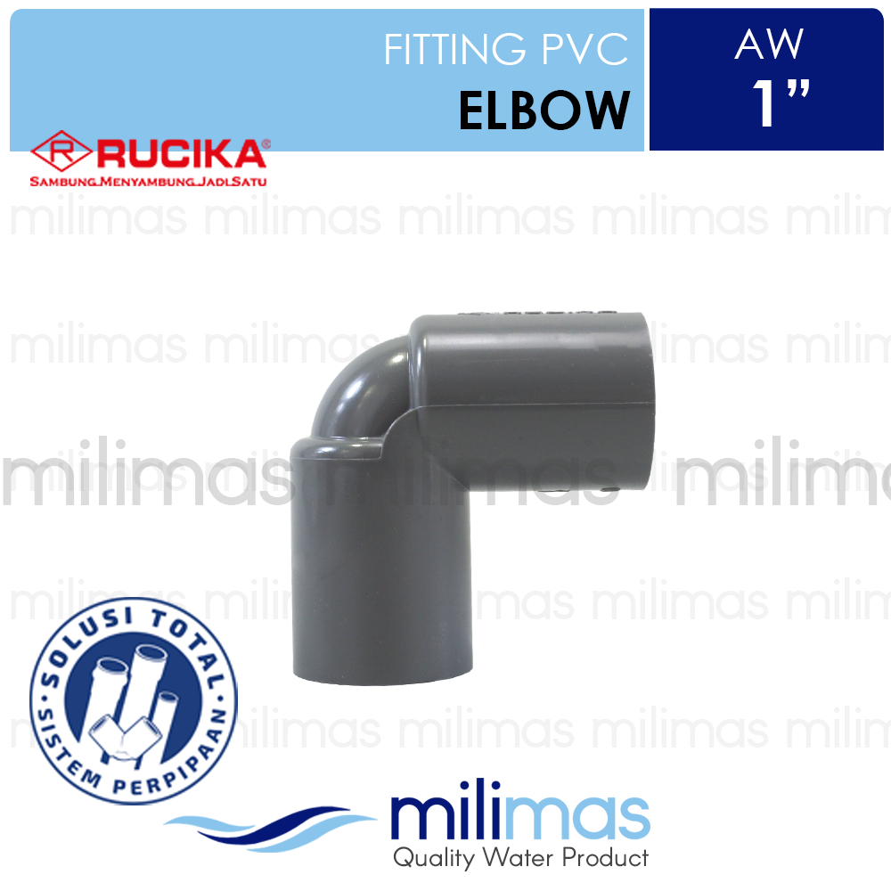 Jual RUCIKA ELBOW AW 1" - Fitting uPVC Keni - Knee L 90 | Shopee Indonesia